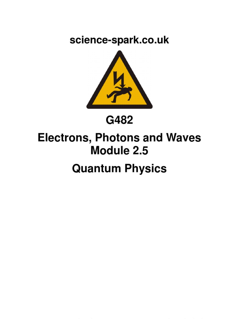 Quantum Physics Booklet | PDF | Photoelectric Effect | Photon