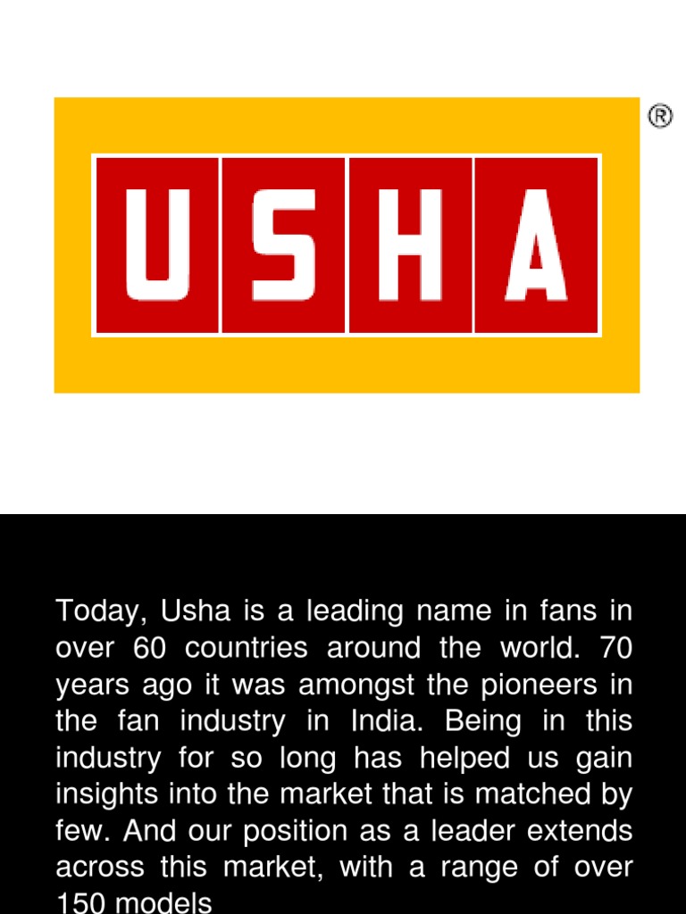 Usha Hunter Ceiling Fans Overview | PDF | Hotel | Manufactured Goods