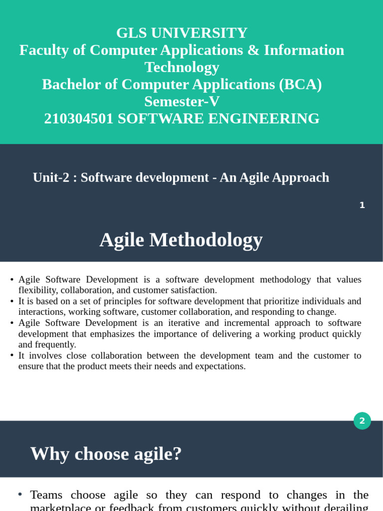 Unit-2 Software Engineering | PDF | Scrum (Software Development) | Software Development Process
