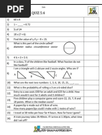 Arithmetic Mental Maths Year 6 Answers | PDF | Area