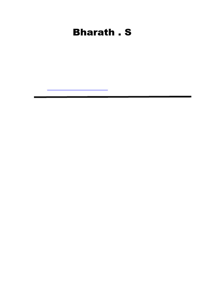 Bharath Updated Resume | PDF