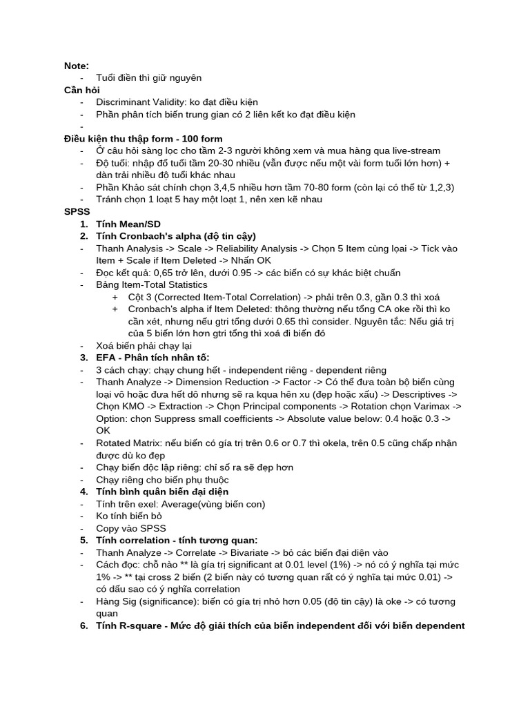 Tự Học Smart PLS 4 | PDF