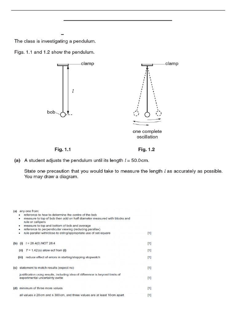 CIE IGCSE Physics Paper 6 Practice | PDF