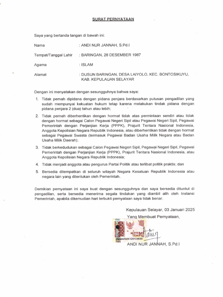 9. 5 Poin Andi Nur Jannah | PDF