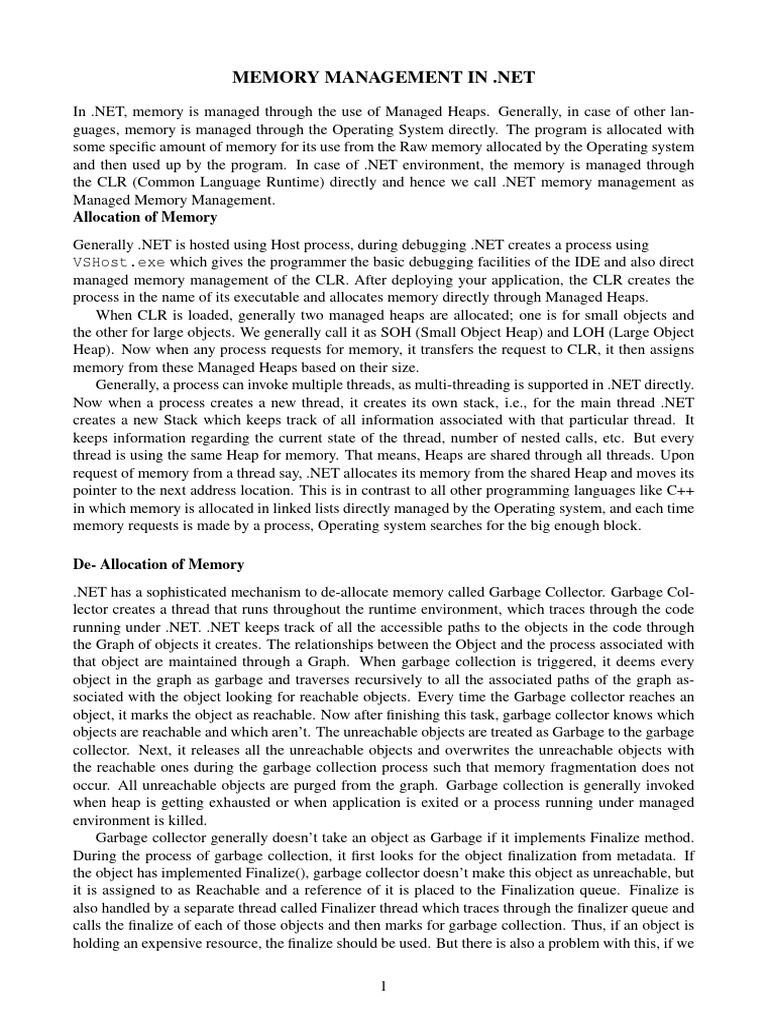 Memory Management in | PDF | Operating System Technology | Software