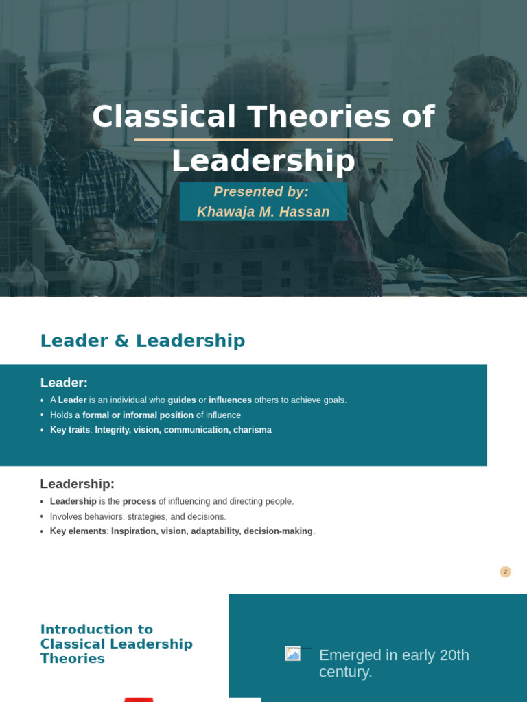 Overview of Classical Leadership Theories | PDF | Leadership | Cognition