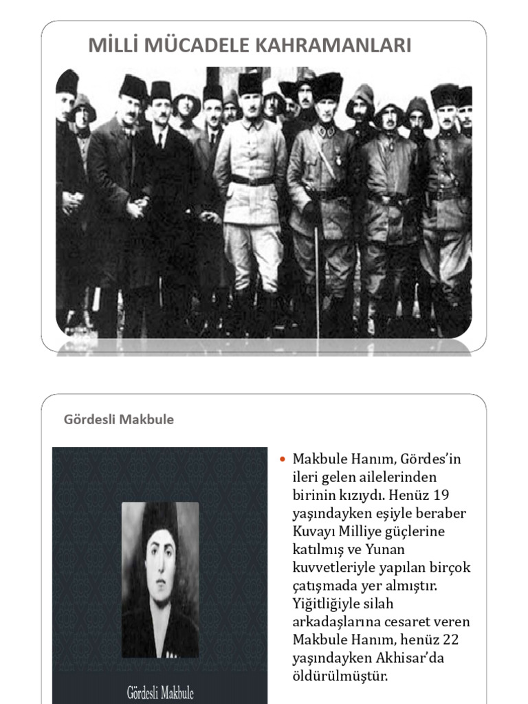 Milli Mucadele KahramanlarY | PDF