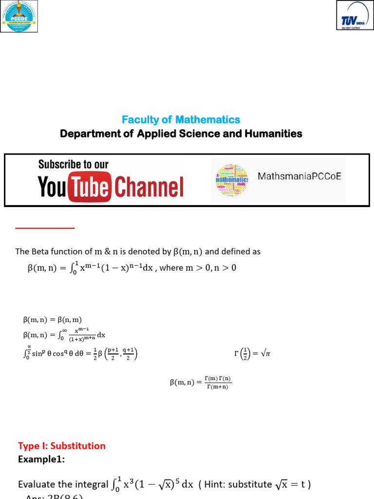 Understanding the Beta Function | PDF | Mathematical Relations ...