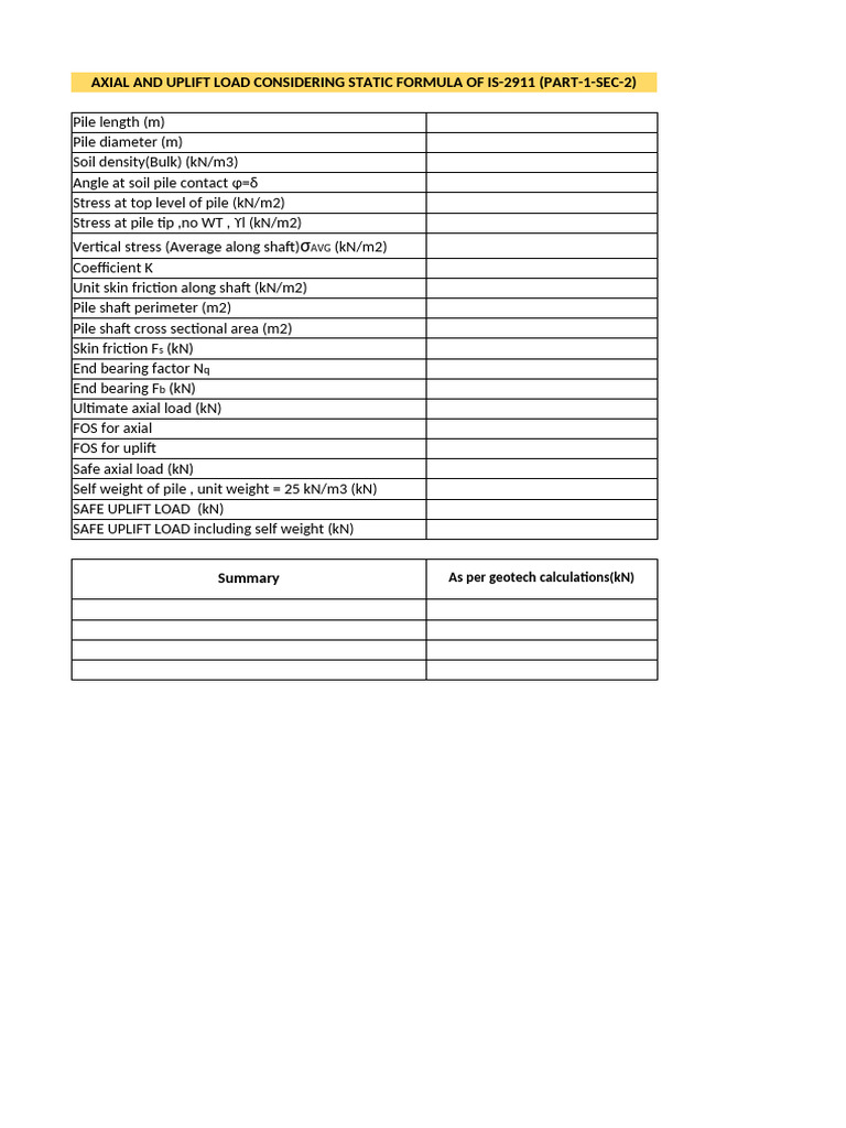 Brom's Method for Pile Load Capacity | PDF