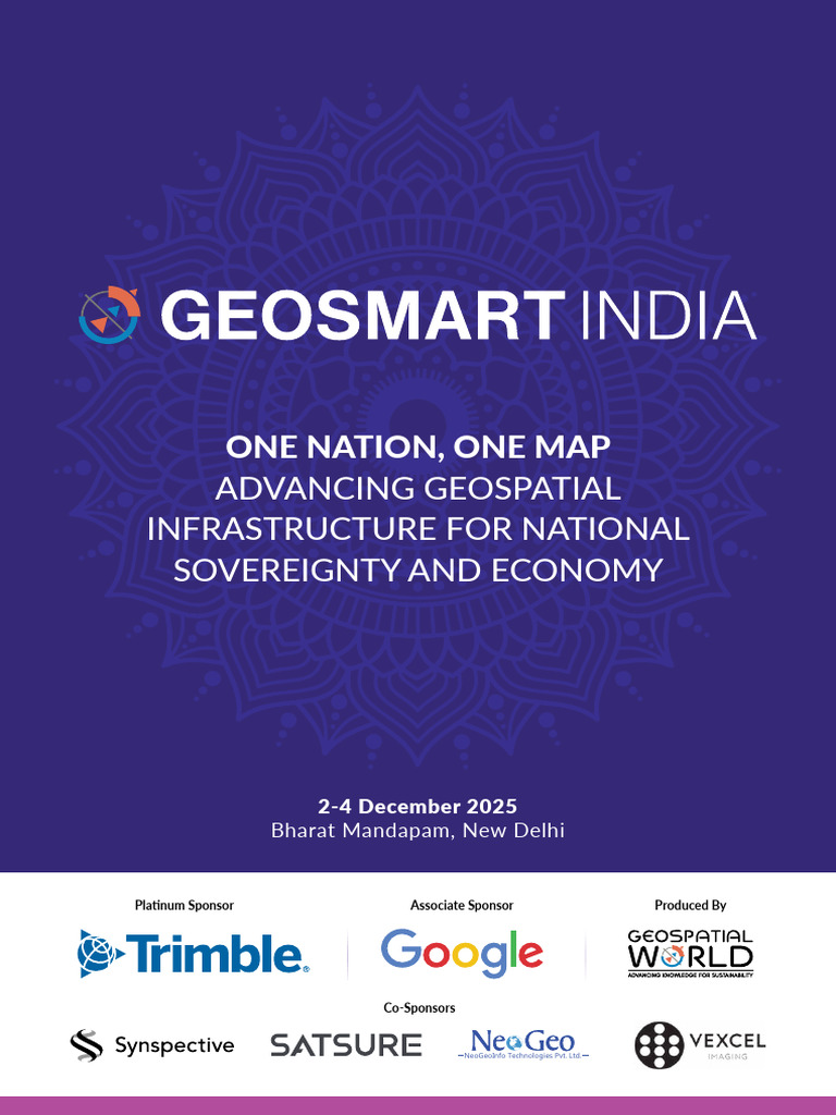 GeoSmart India 2025 Brochure | PDF