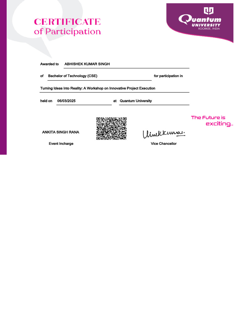 Report Event Participant Certifcate | PDF