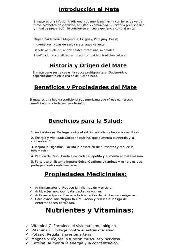 Yerba Mate | PDF