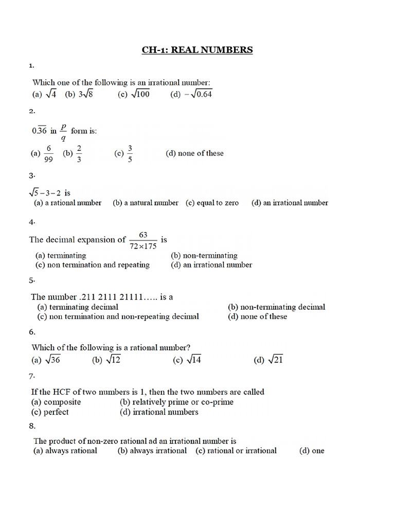 Class 10 Maths Summer Assignment | PDF