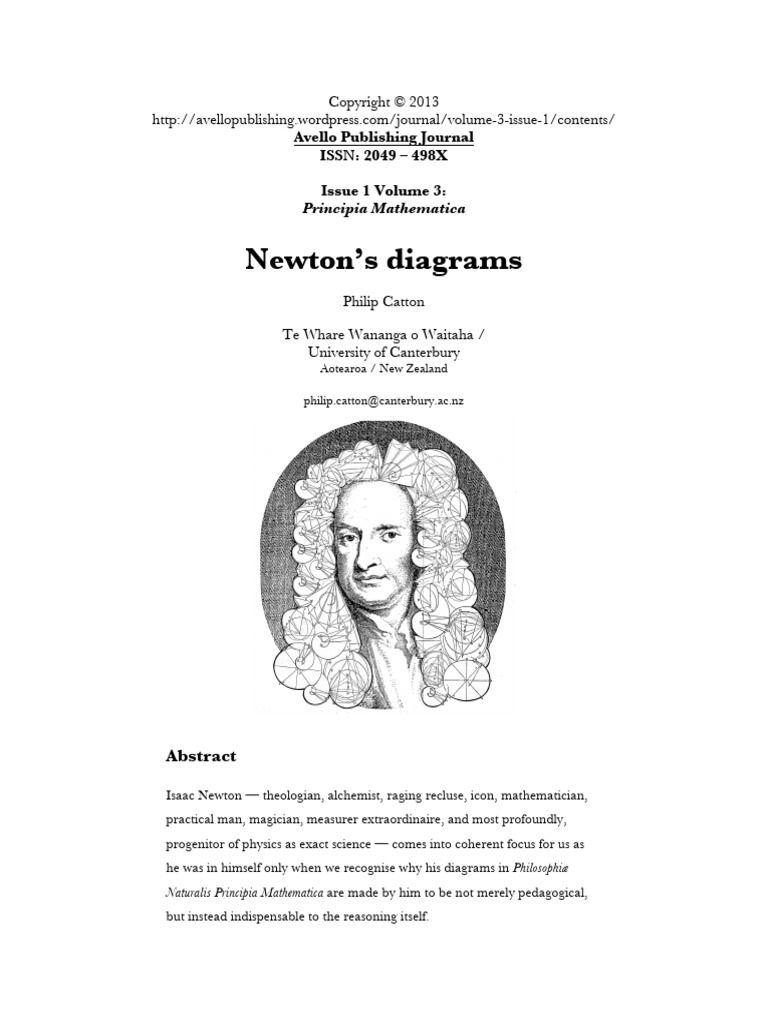Newton's Diagrammatic Reasoning in Principia | PDF | Force | Isaac Newton