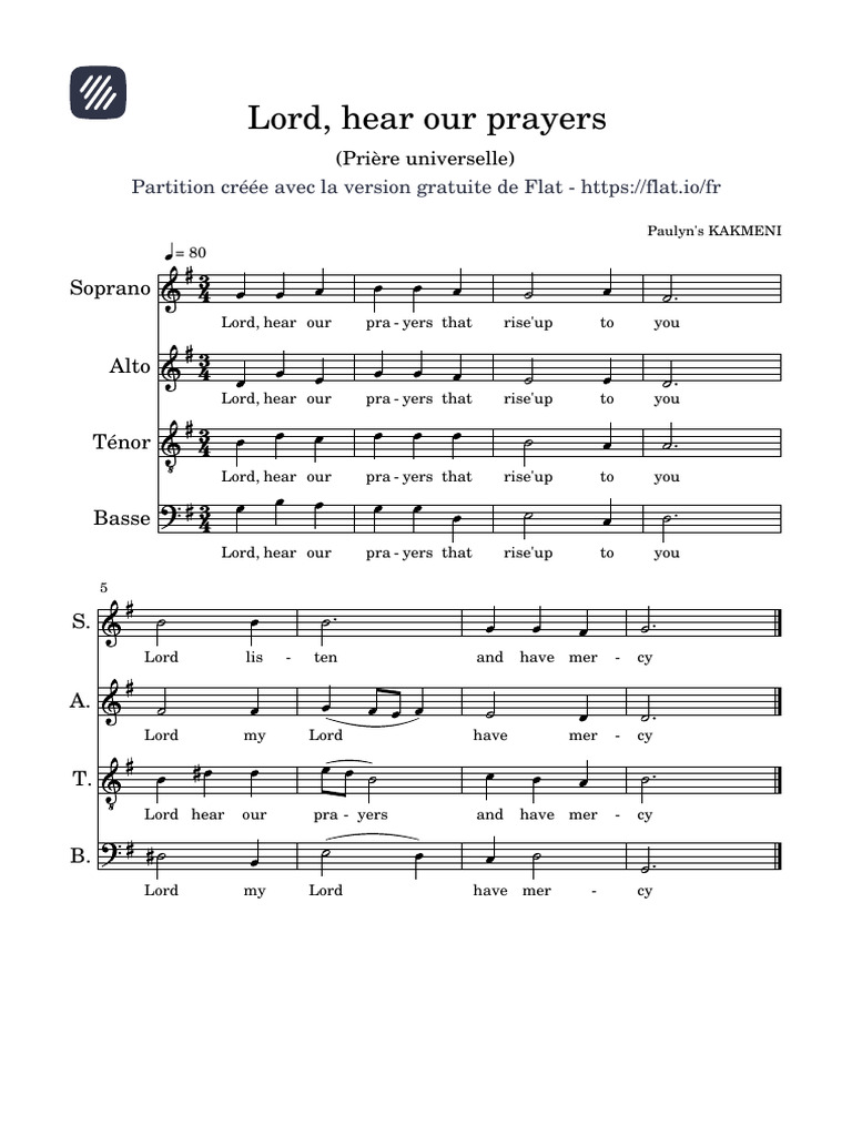 Lord, Hear Our Prayers | PDF