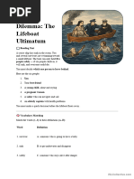 Lifeboat Game: Team Survival Dilemma | PDF | Shipping | Water Transport