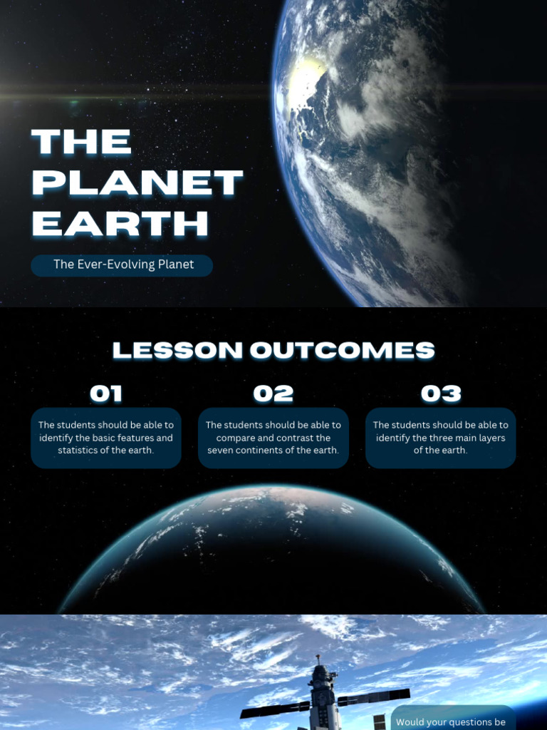 The Planet Earth Science Educational Presentation in Dark Blue Animated ...