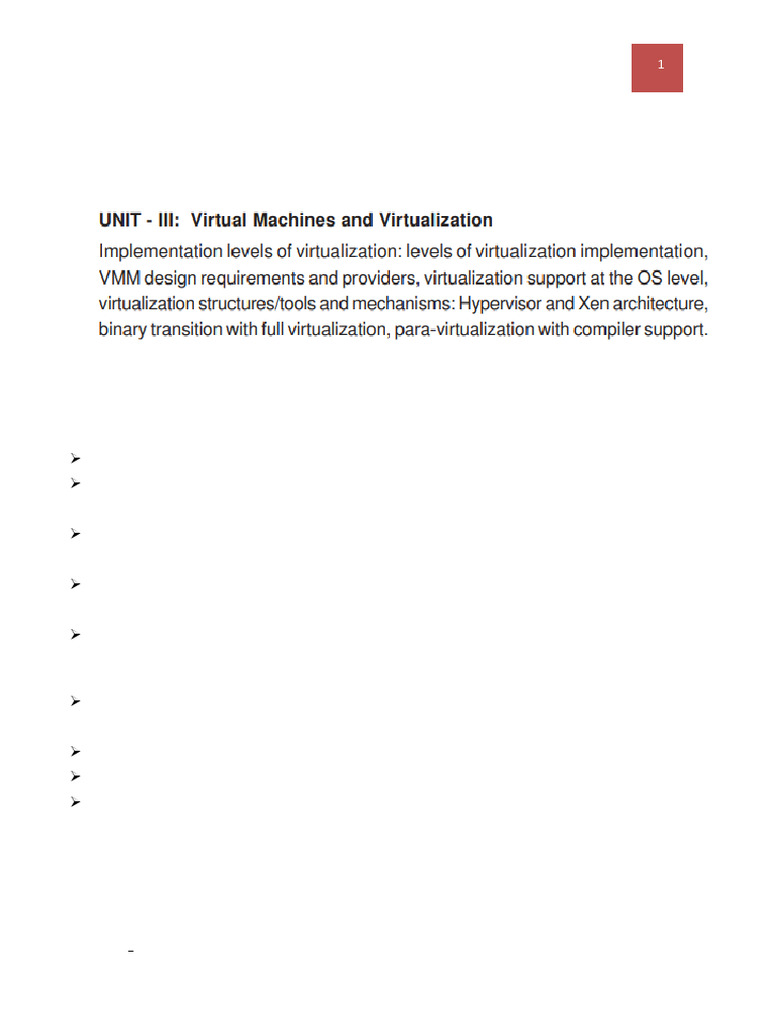 Unit Iii CC LM 2023 | PDF | Virtual Machine | Virtualization