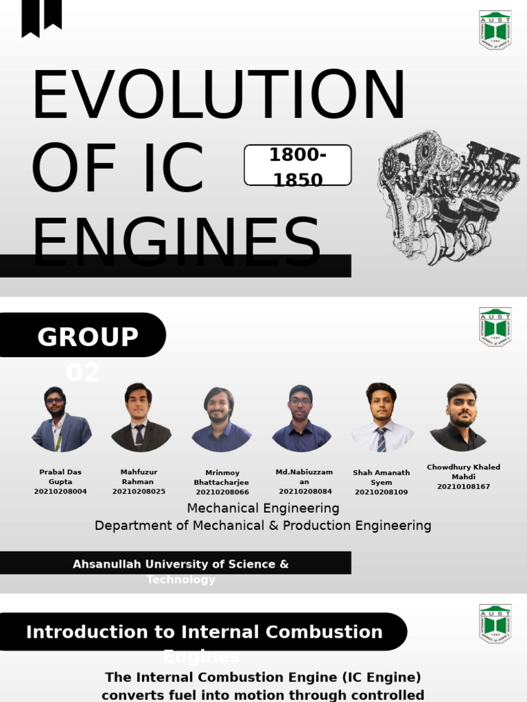 Evolution of IC Engines (1800-1850) | PDF | Internal Combustion Engine ...