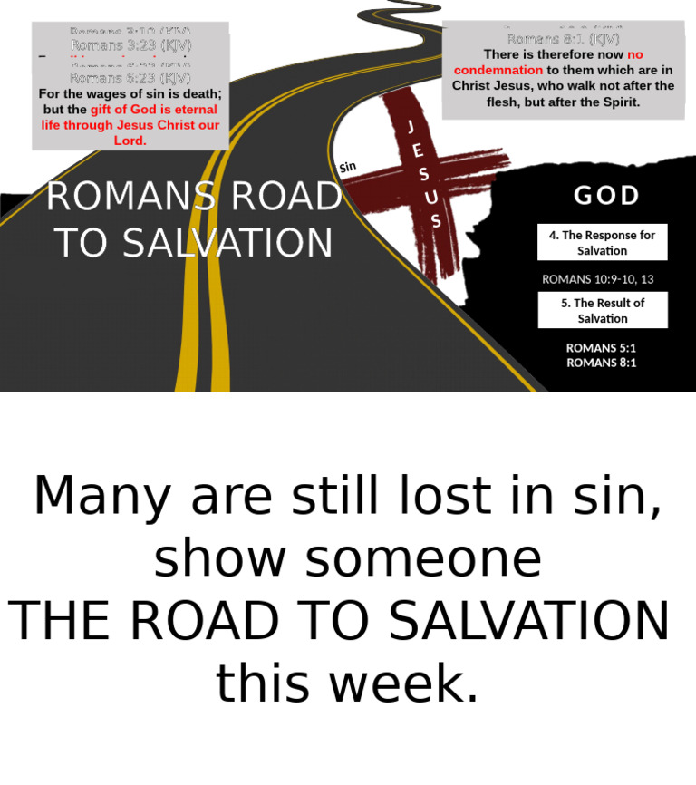 Romans Road to Salvation Overview | PDF | Epistle To The Romans | Salvation