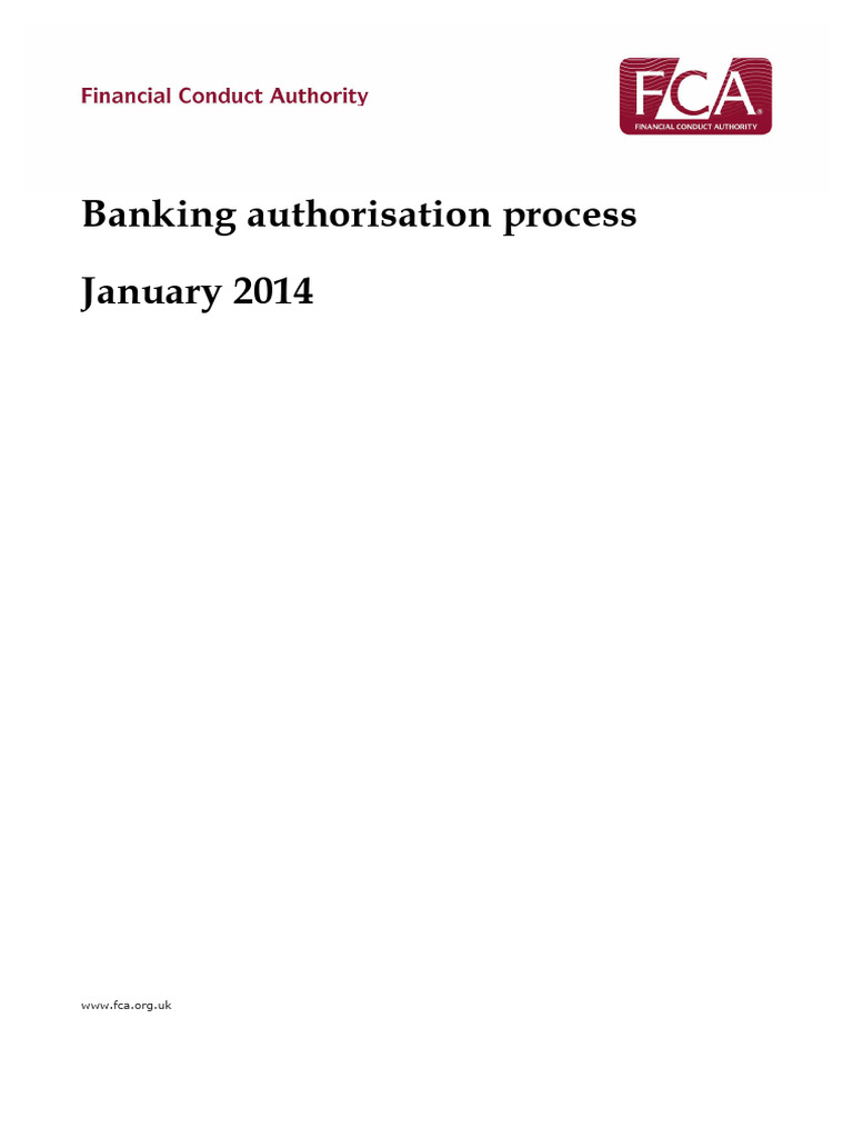 Banking Authorisation Process | PDF | Banks | Business