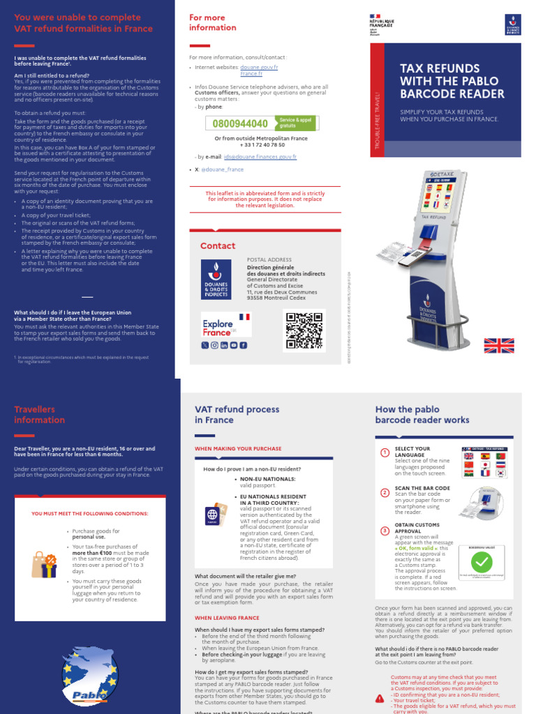VAT Refund Process for Non-EU Residents | PDF | Customs | Value Added Tax