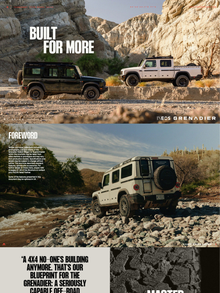 INEOS Vehicle Brochure 2025 UK | PDF | Anti Lock Braking System | Four ...