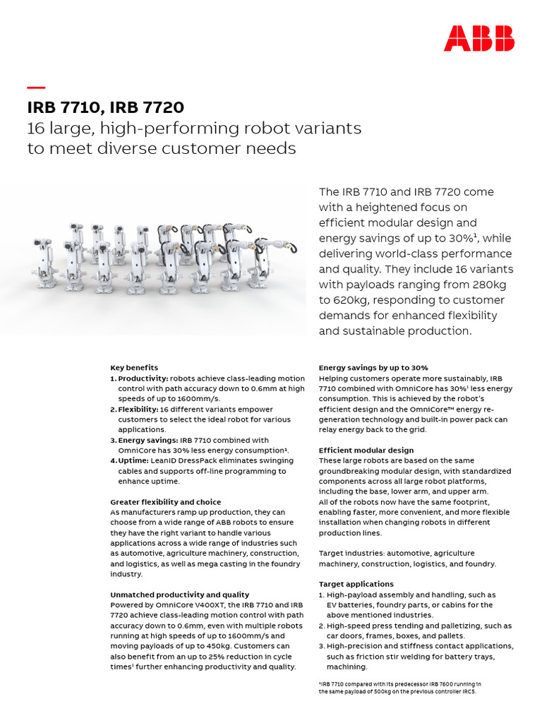 Datasheet - IRB 7710 - 7720 - Digital - 240423 - DE - V3 - Digital ...