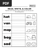 CVC Sentences for Reading Practice | PDF