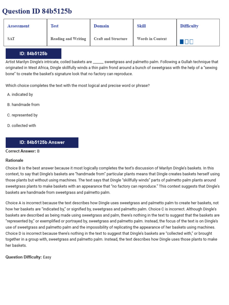 SAT Question Analysis and Answers | PDF | Giant Impact Hypothesis ...