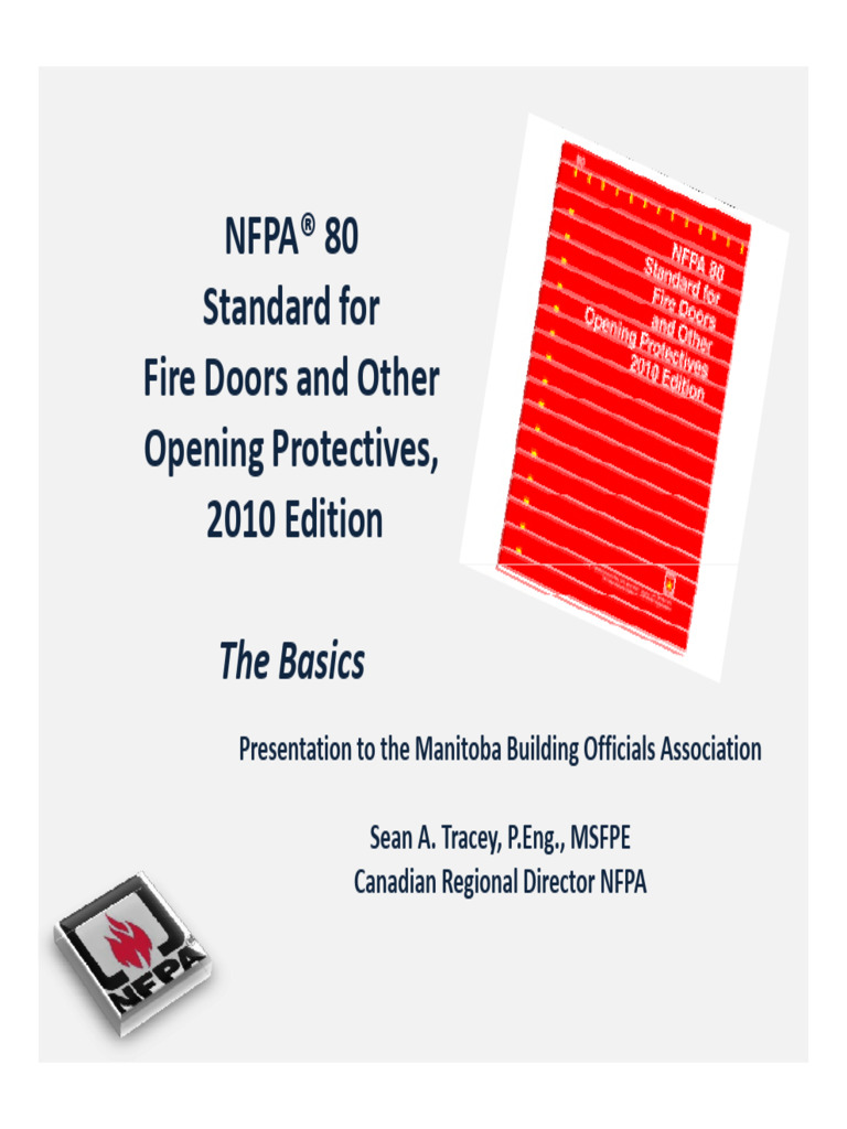 NFPA 80: Fire Door Standards Overview | PDF | Door | Window