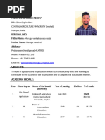 Sunil Resume 1 | PDF | Career & Growth