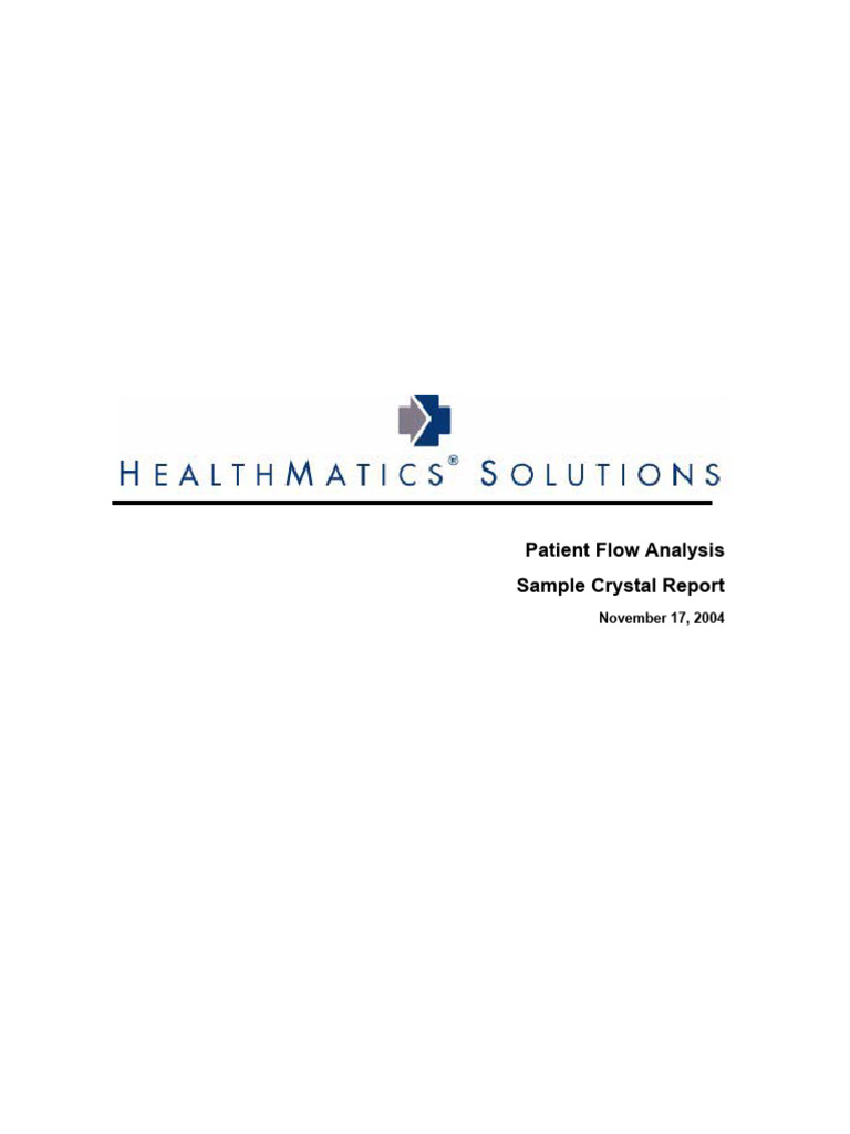 Patient Flow Analysis - Documentation | PDF | Computing