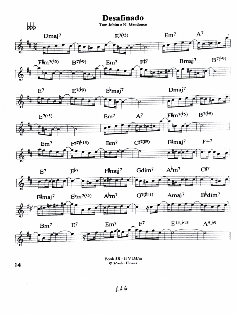 Desafinado (Sax Alto) | PDF