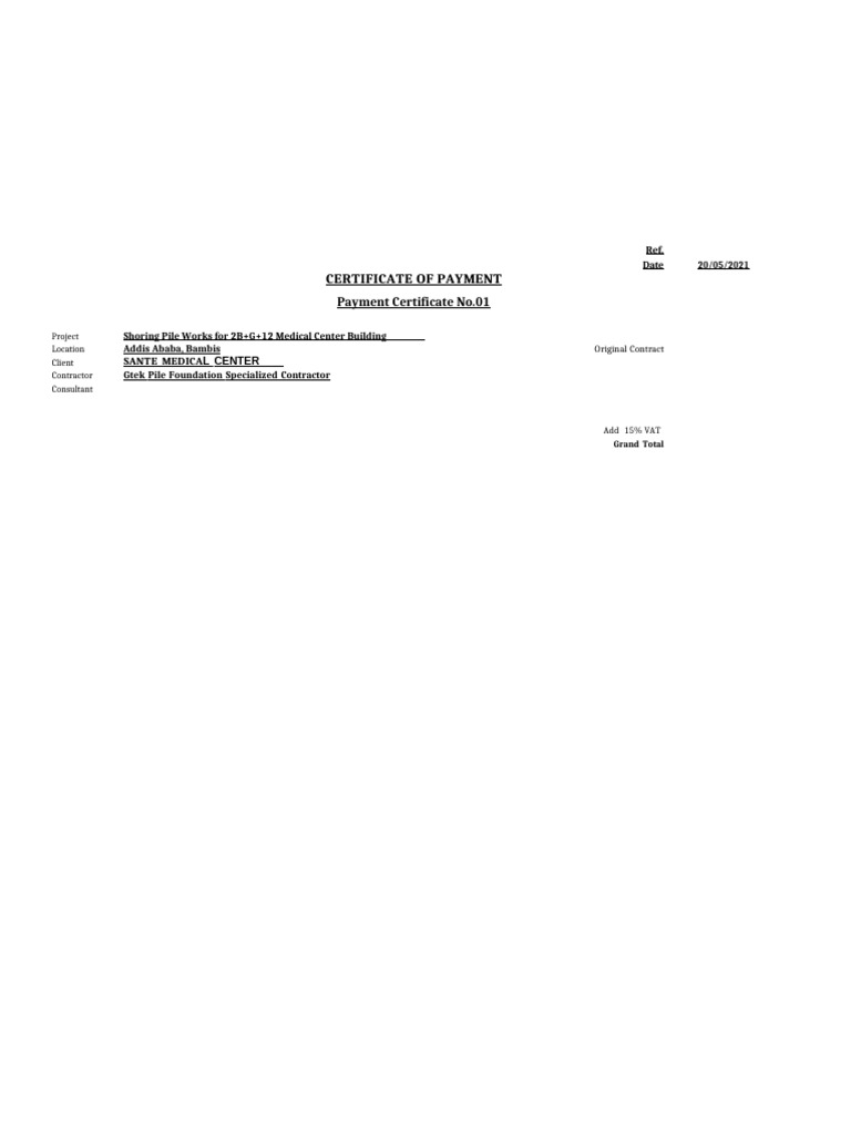 Compiled Payment Certificate SANTE | PDF | Value Added Tax | Payments