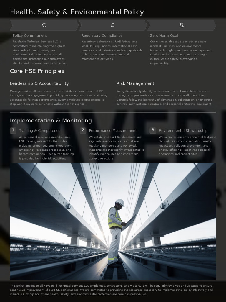 Health Safety and Environmental Policy | PDF | Safety | Risk Management