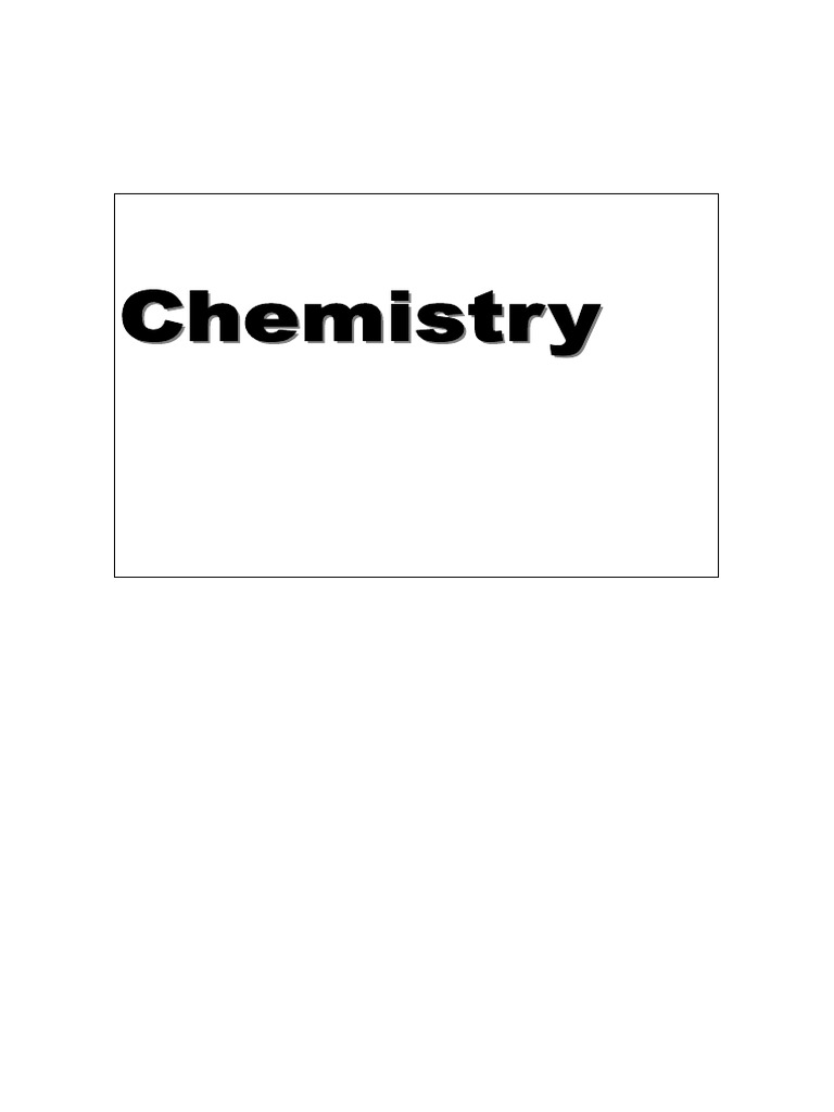 Chem Form 3 | PDF