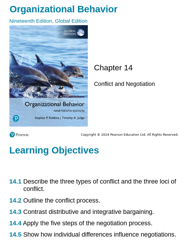 Topic 9 Conflict and Negotiations | PDF | Negotiation | Cognition