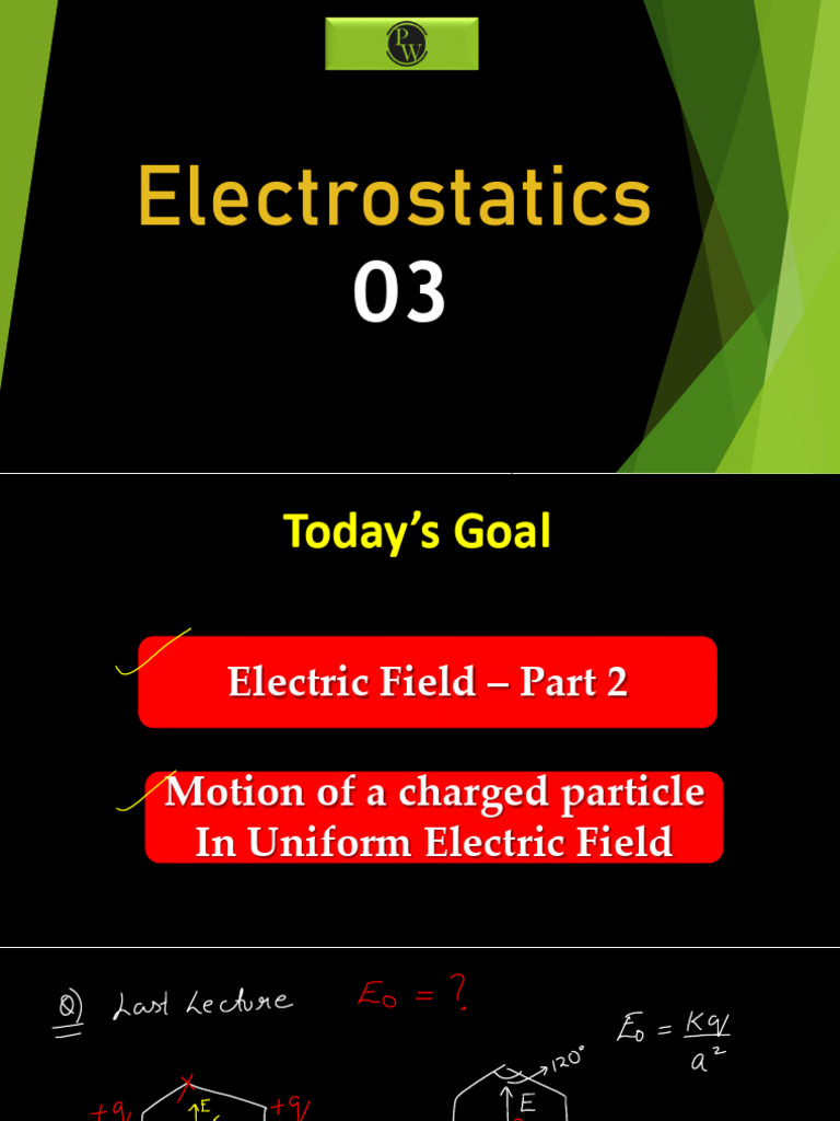 Electrostatics 03 Notes | PDF