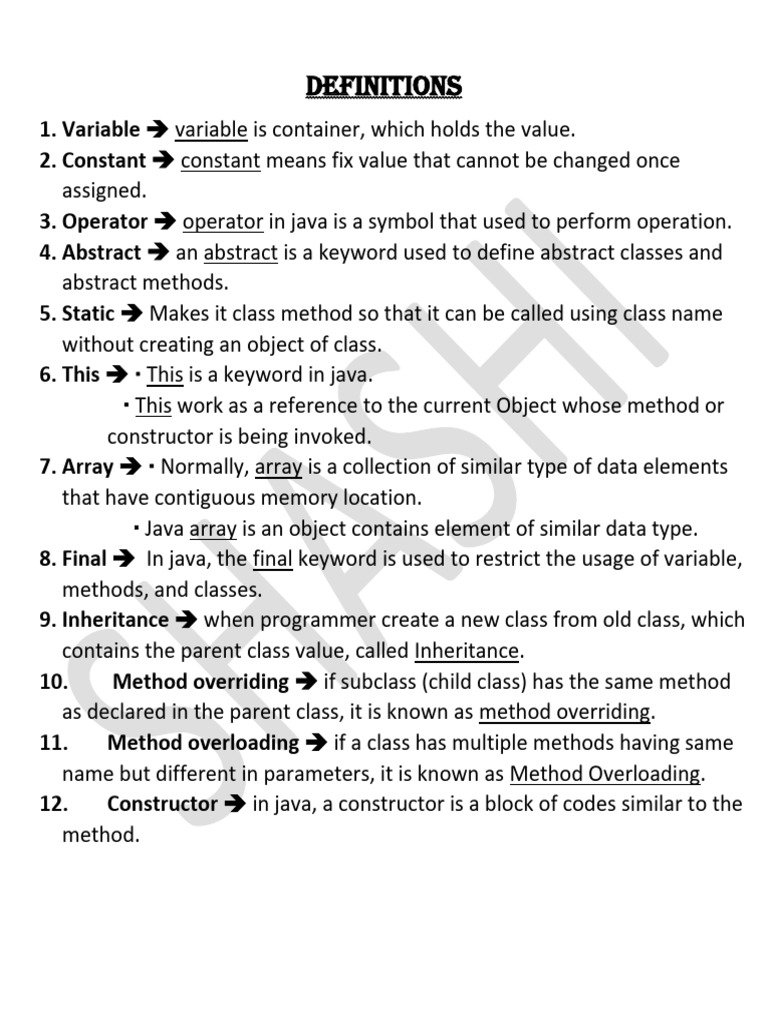 Definitions | PDF