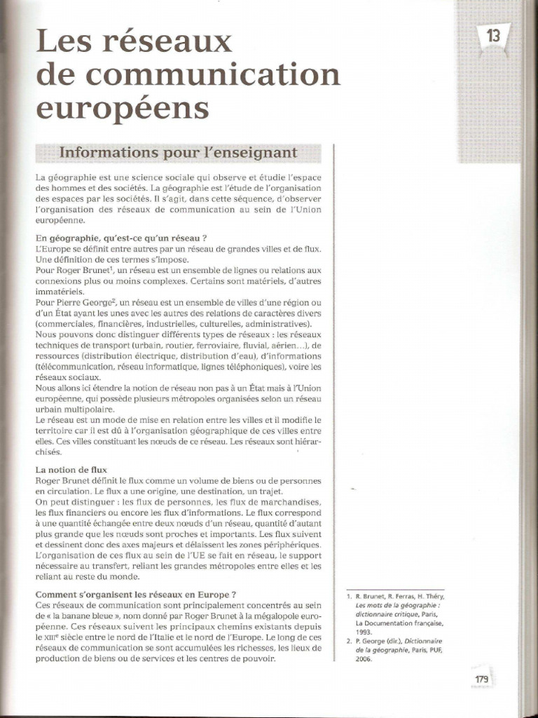 RETZ 13 - Les R-Seaux de Communication Europ-Ens | PDF