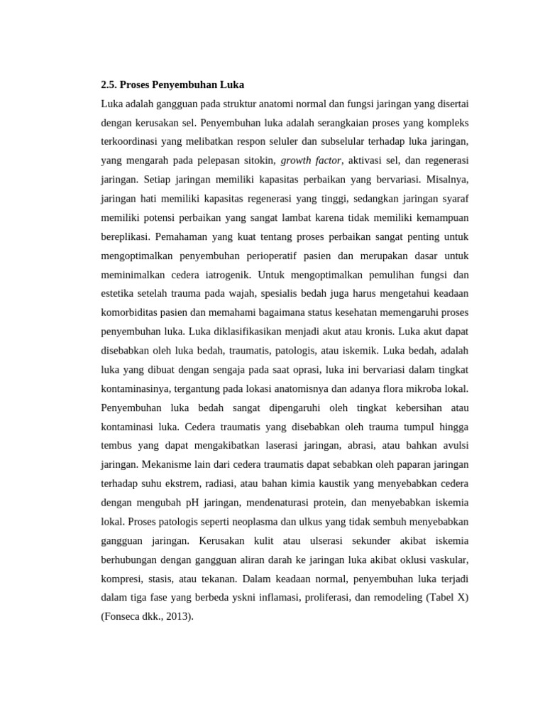 Proses Penyembuhan Luka | PDF