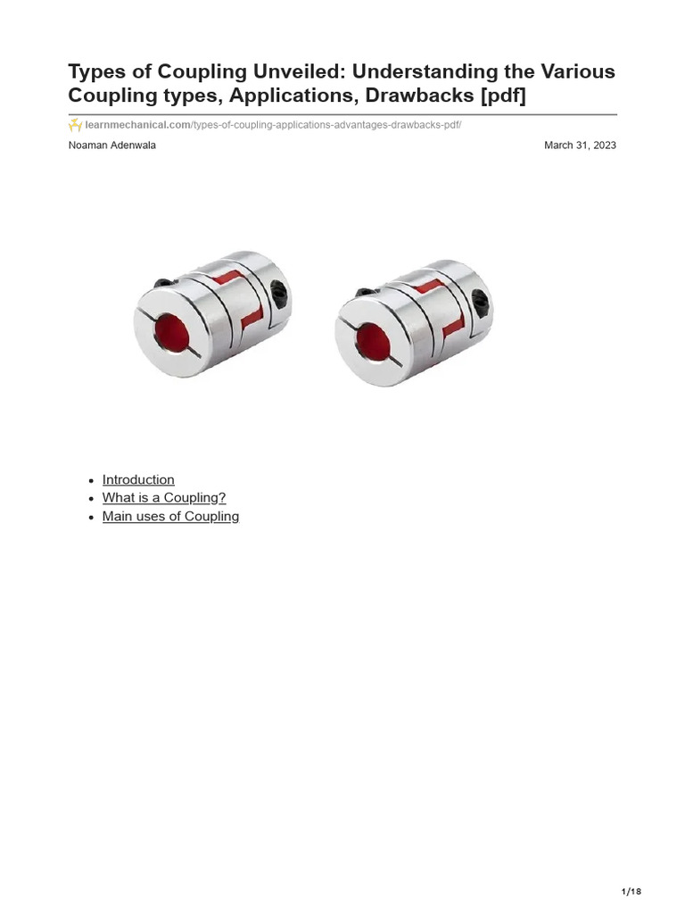 Types of Coupling Unveiled Understanding The Various Coupling Types ...
