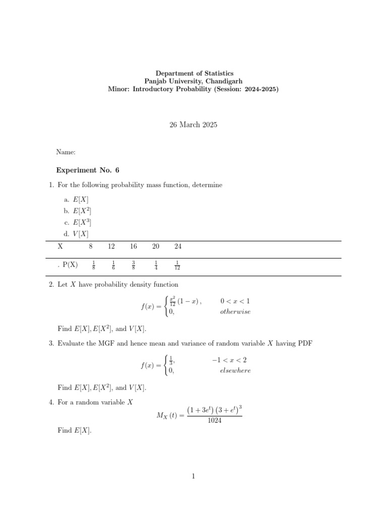 Minor Practical 6 | PDF