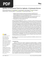 Aphasia Screeners and PROMs Overview | PDF | Validity (Statistics ...