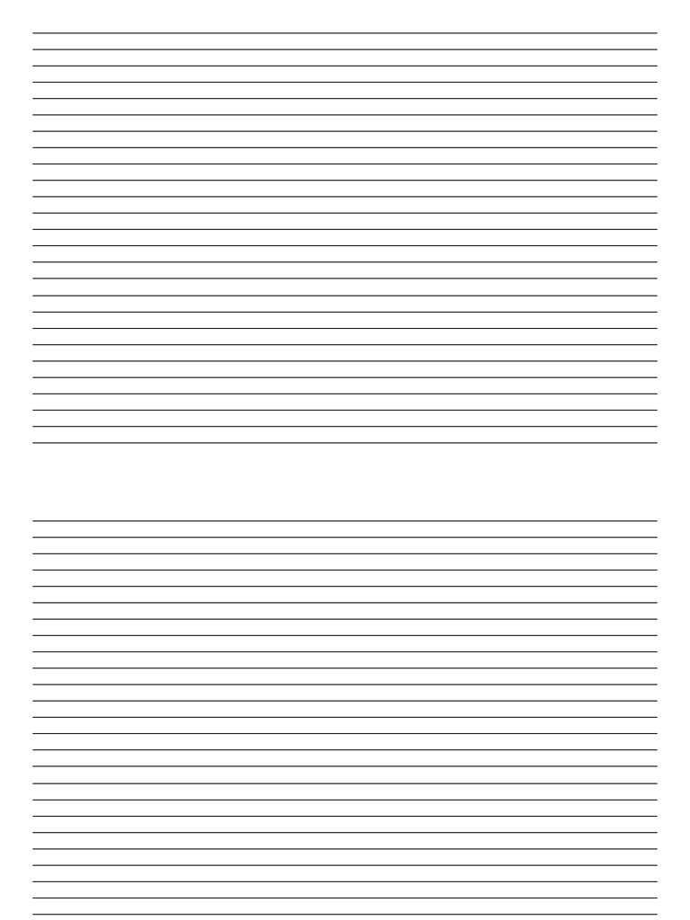 Lined A4 Horizontal Pages | PDF