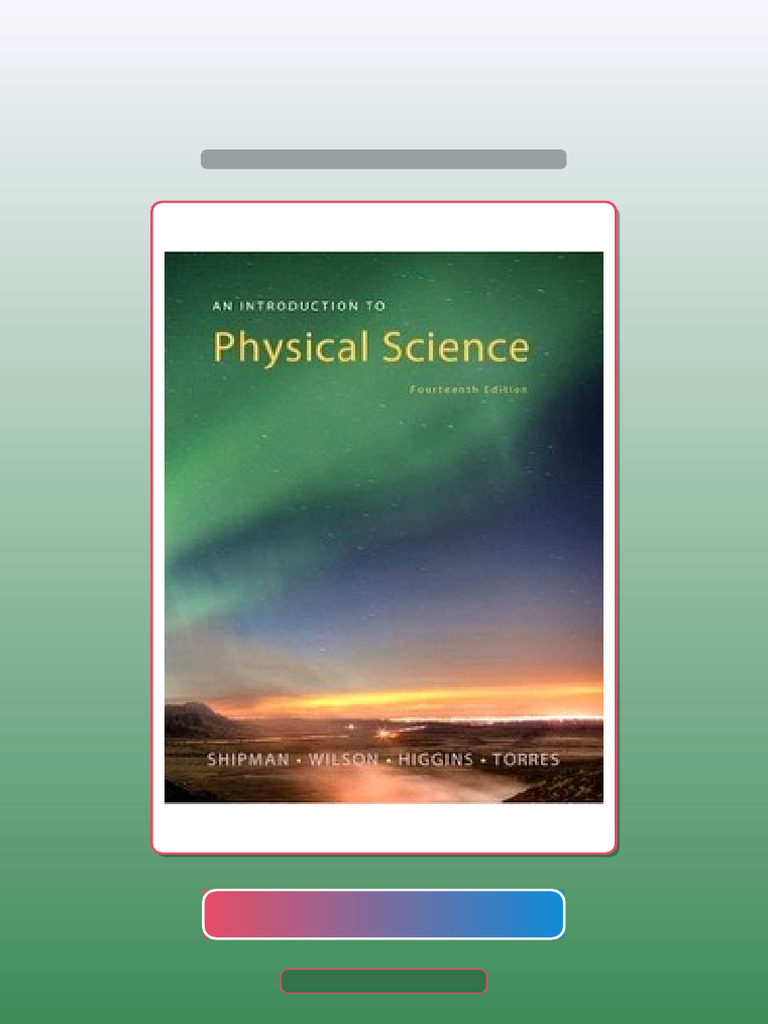 An Introduction To Physical Science 14th Edition Test Bank Available ...