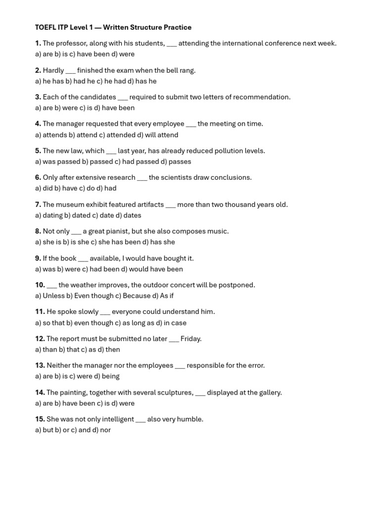 MARZO 18 TOEFL ITP Level 1 | PDF | Sleep | Memory