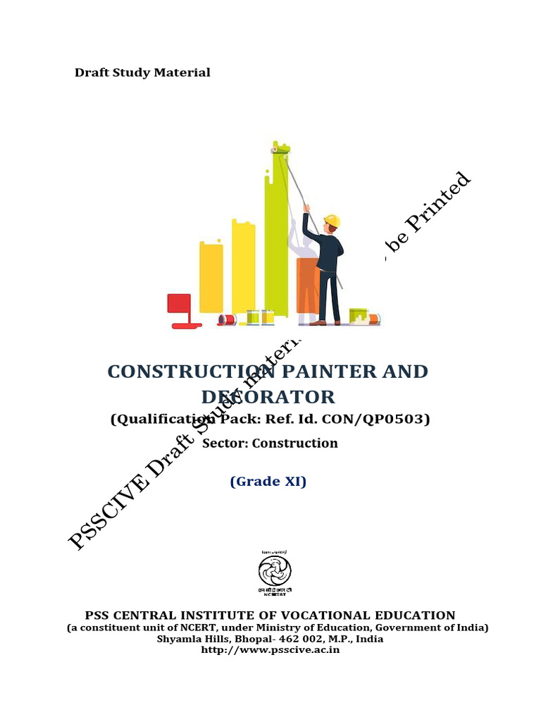 Construction Painter and Decorator English Class 11 | PDF | Paint | Materials