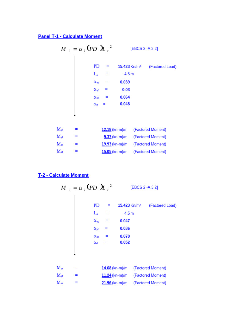 Moment Calculation | PDF